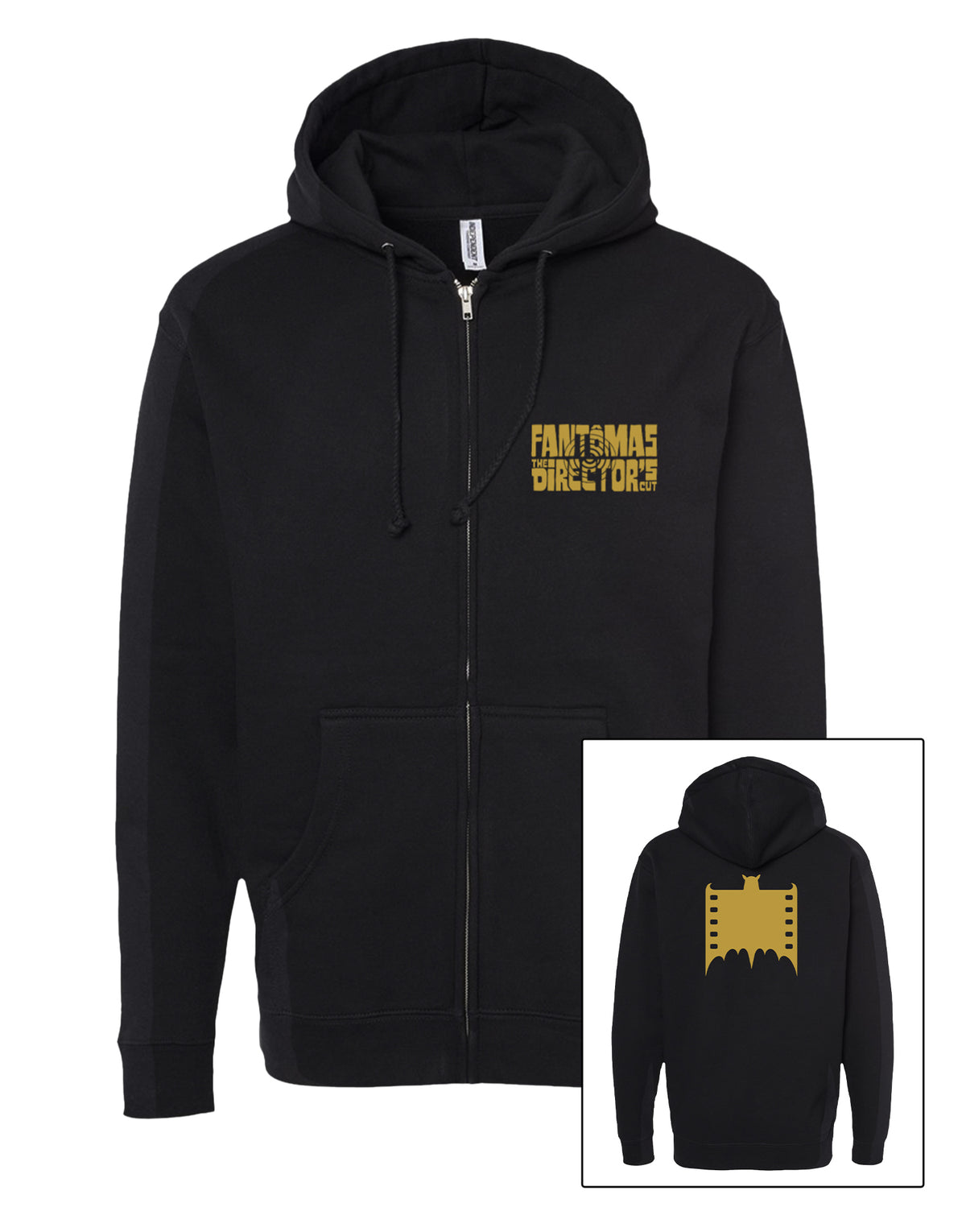 Fantomas - Director's Cut Black Zip Hoodie Pre-order – Blixt Merchandise