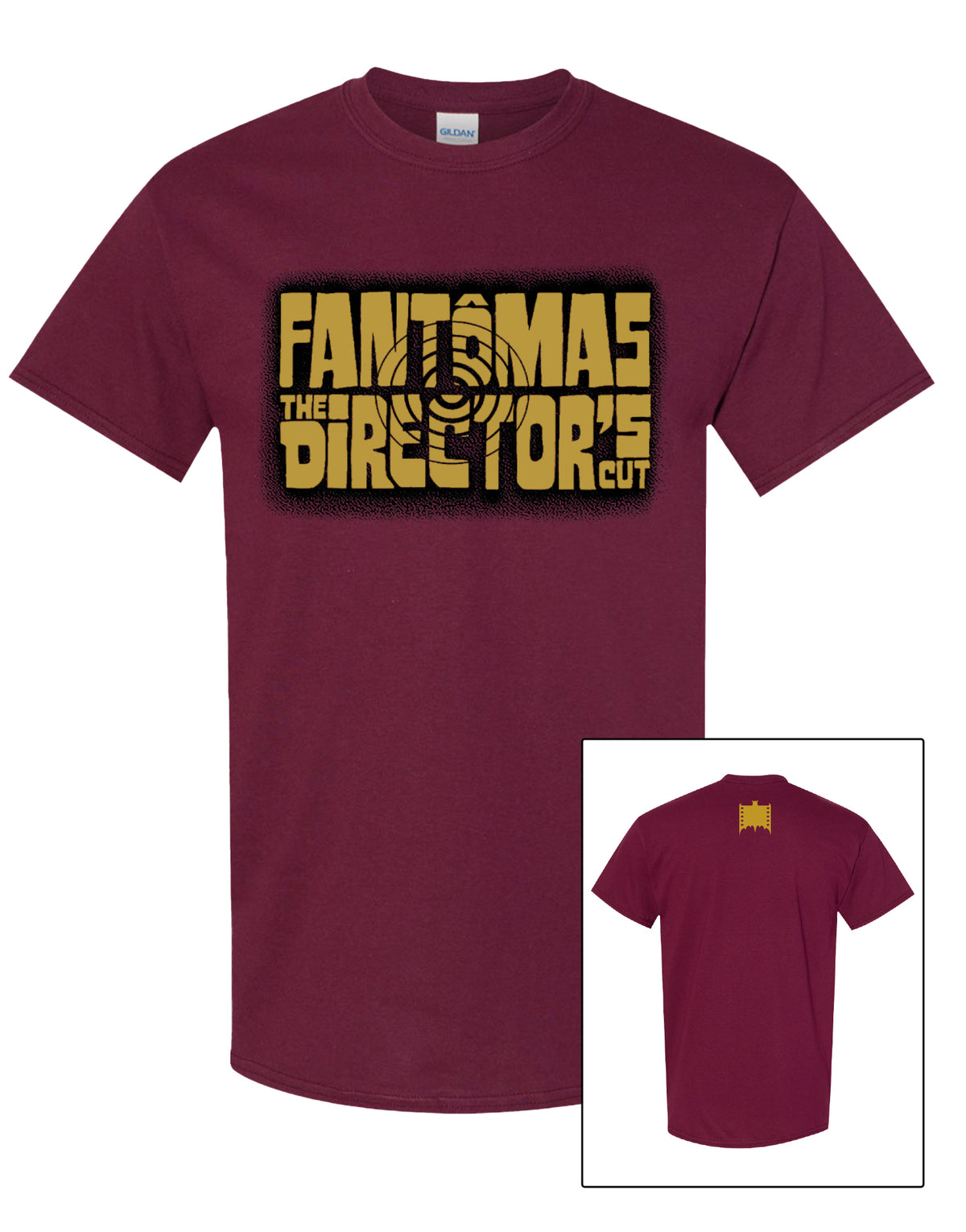 Fantomas - Fantomas Director's Cut Maroon T-Shirt – Blixt Merchandise