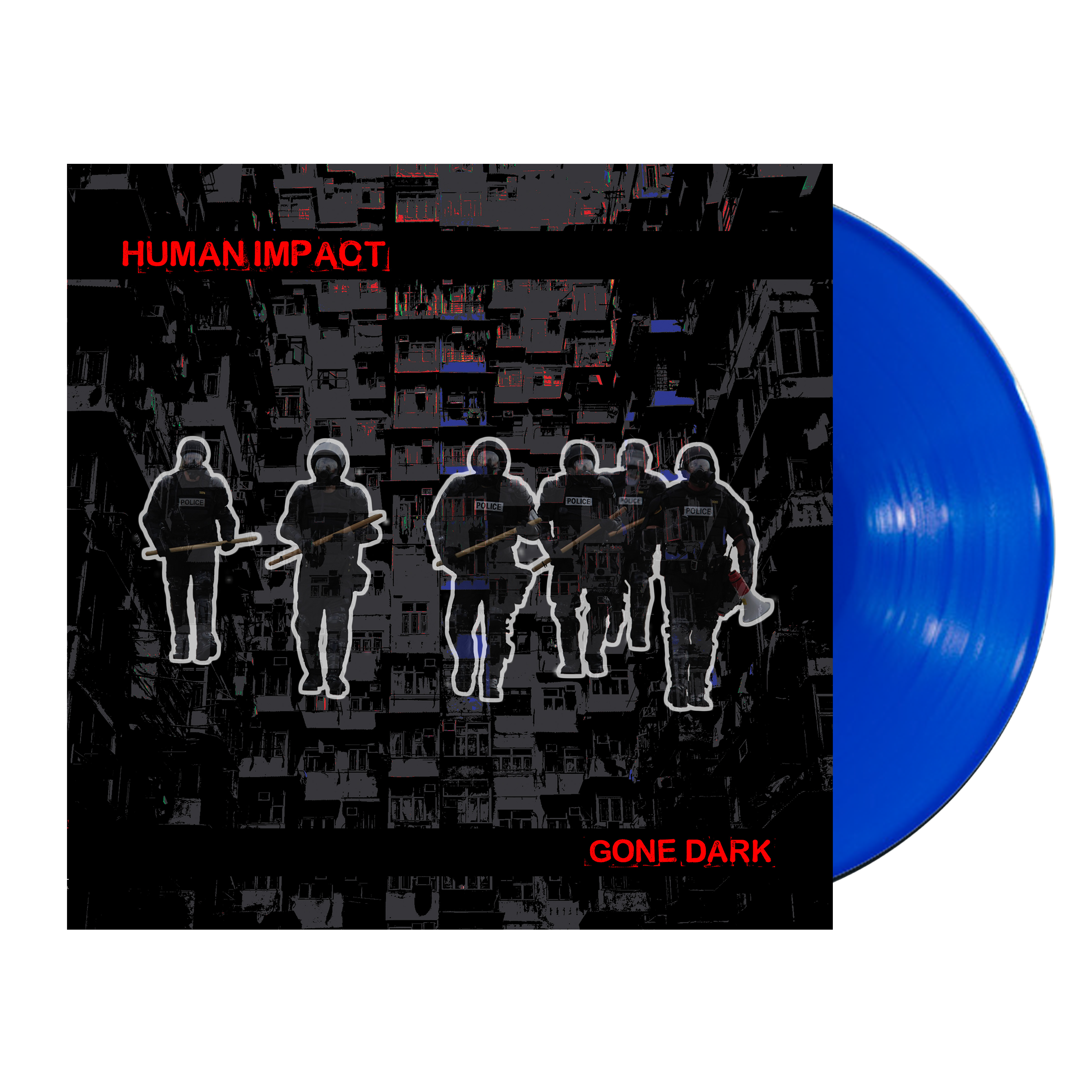 Human Impact - Gone Dark - Ipecac Exclusive Blue Vinyl LP (limited to ...
