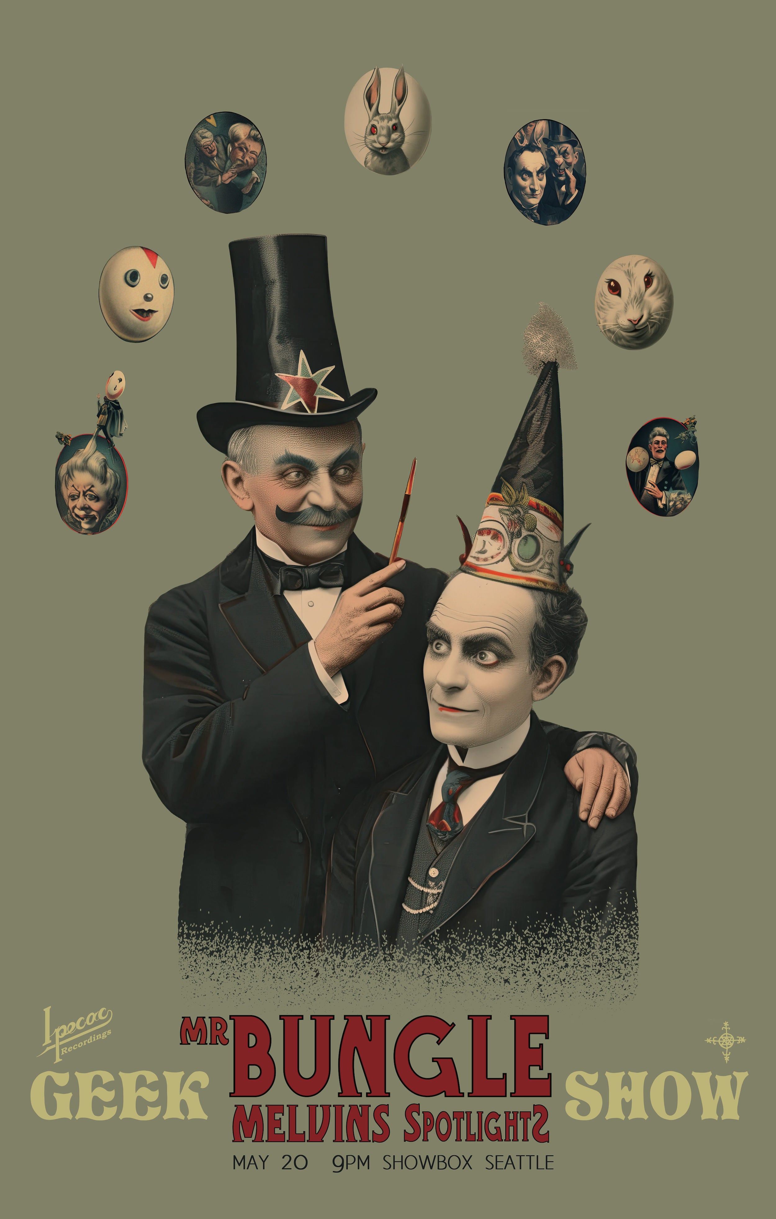 Mr Bungle Seattle Night 2 Poster - Signed and Unsigned – Blixt Merchandise