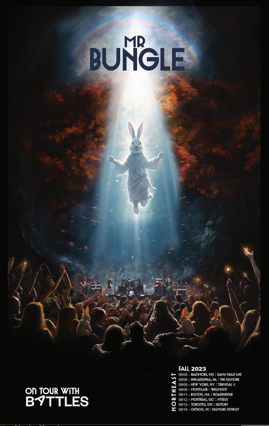 Mr Bungle North-East U.S/Canada 2023 Tour Poster Signed and Unsigned ...