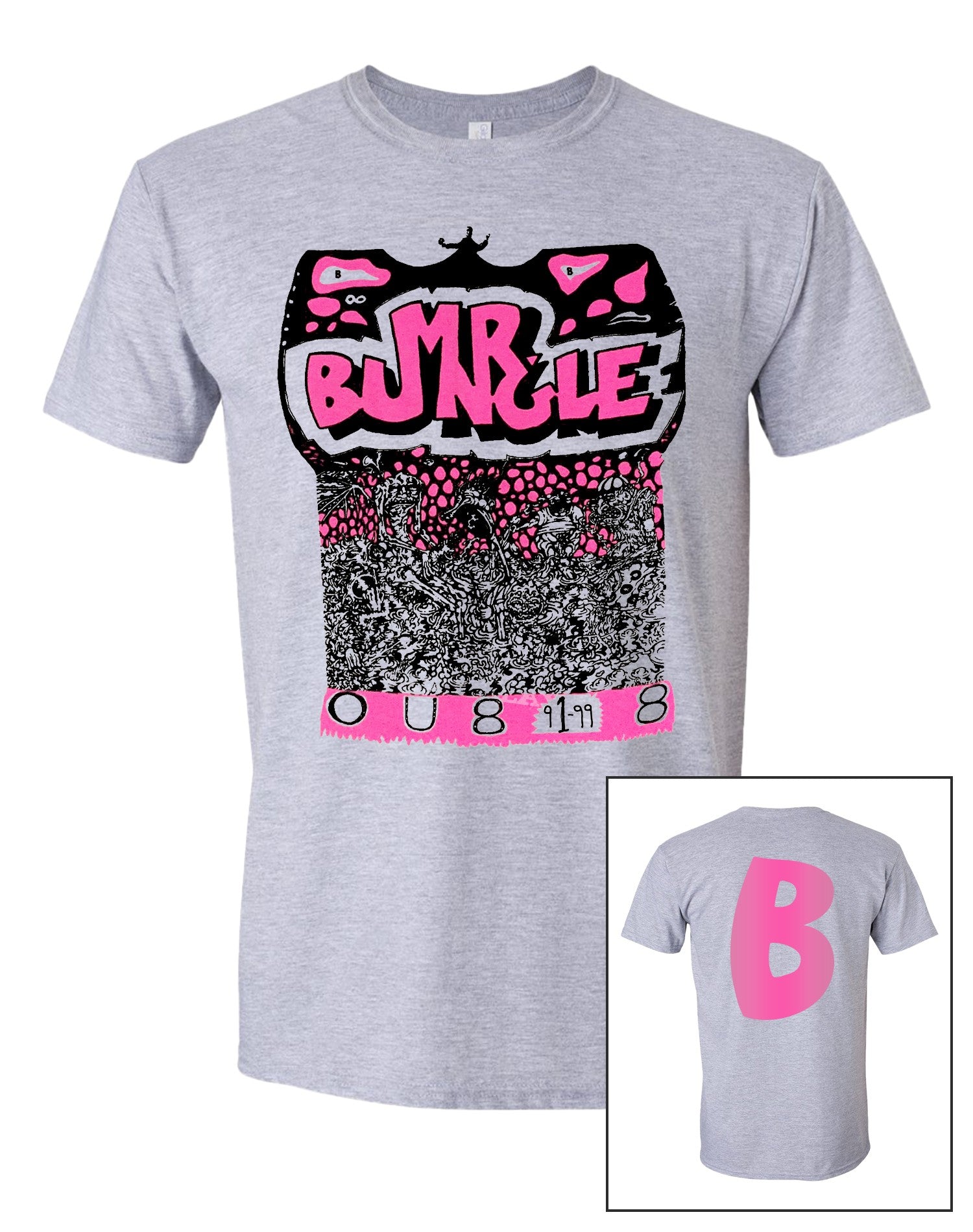 Mr Bungle - OU818 Grey T-Shirt – Blixt Merchandise