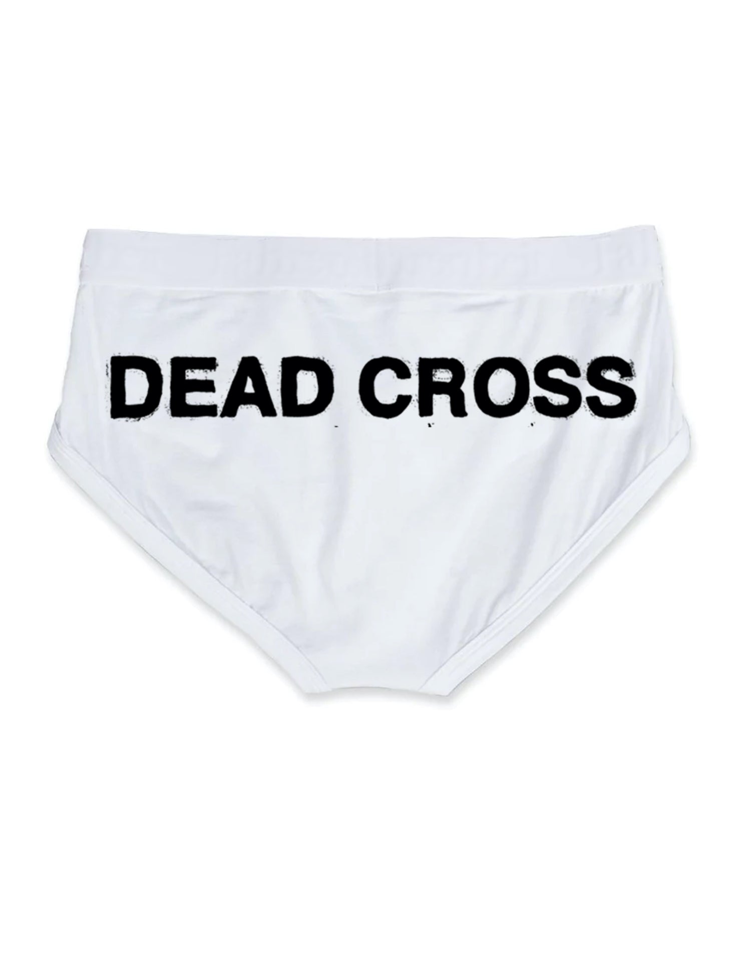 Dead Cross Logo Men's White Cotton Briefs – Blixt Merchandise