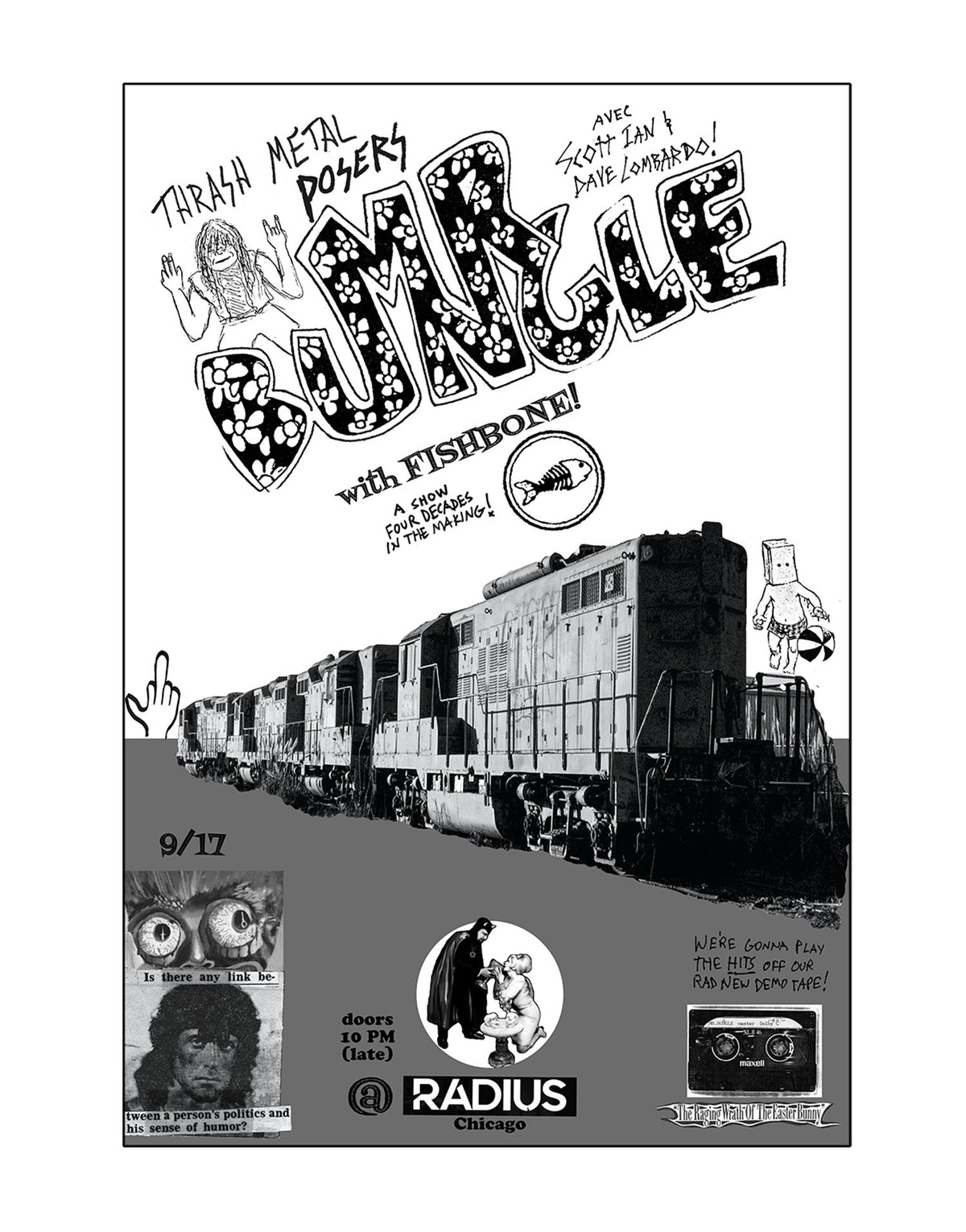 Mr Bungle Chicago Radius 2021 Poster – Blixt Merchandise